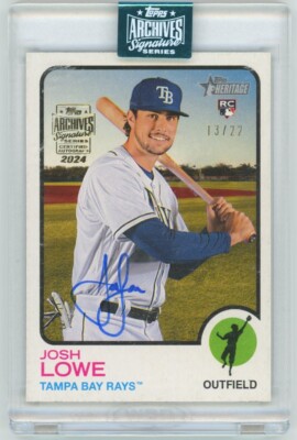 2024 Topps Archives Signature Series Josh Lowe Auto #13/22 | eBay