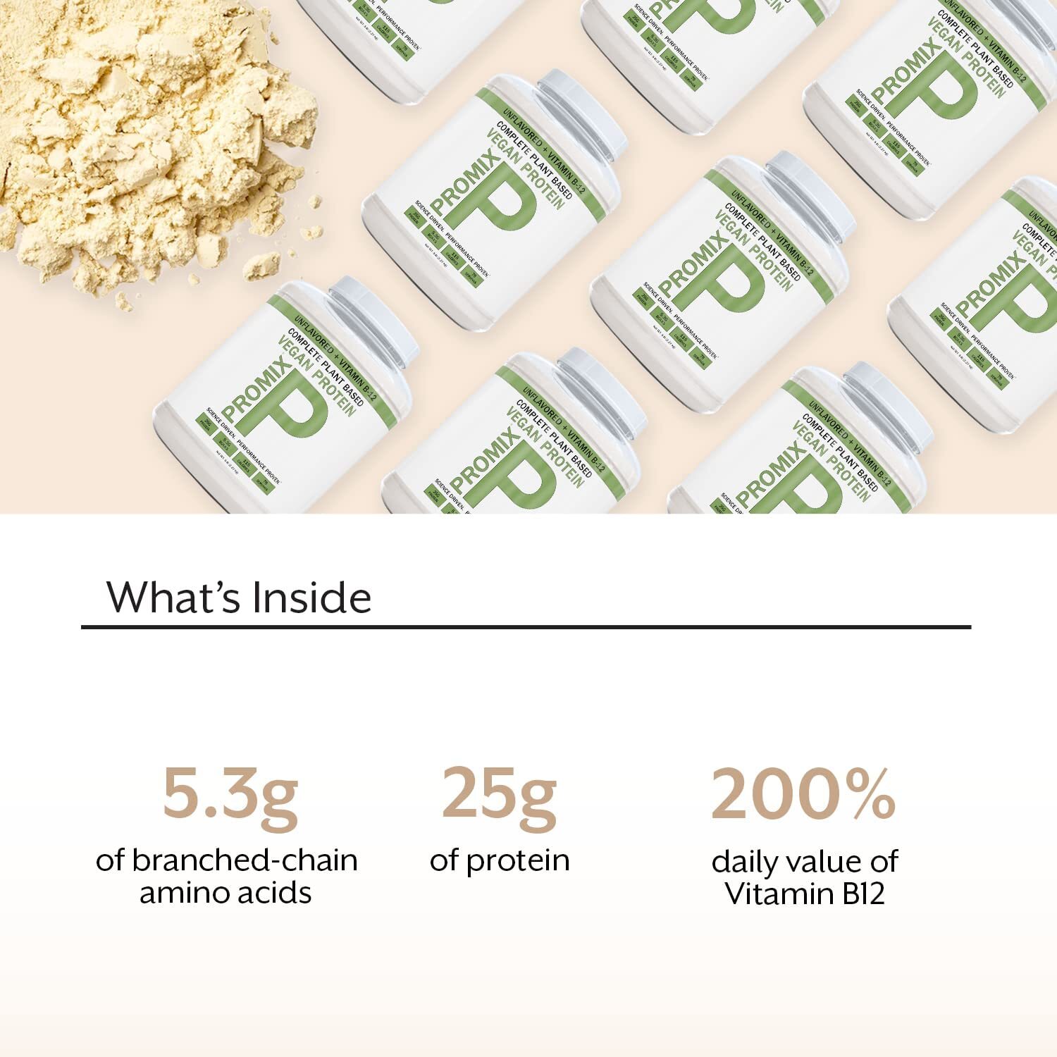 Premium Vegan Protein + B12, Organic Complete Protein Plant Based Blend ...