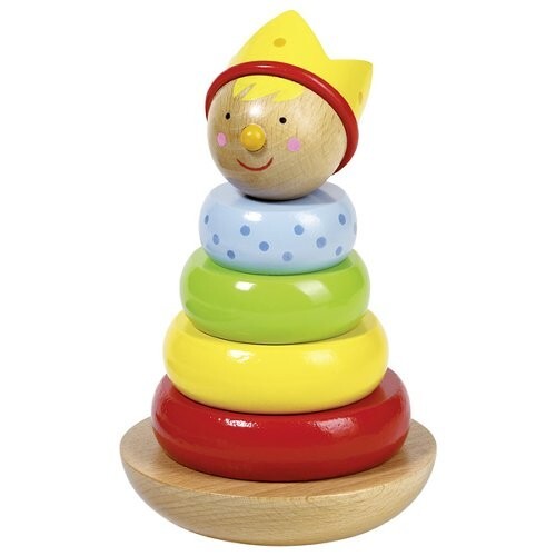 GOKI WOODEN TOY STACKING LITTLE MAN PRINCE, BASIC #58577 - NEW IN BOX ...
