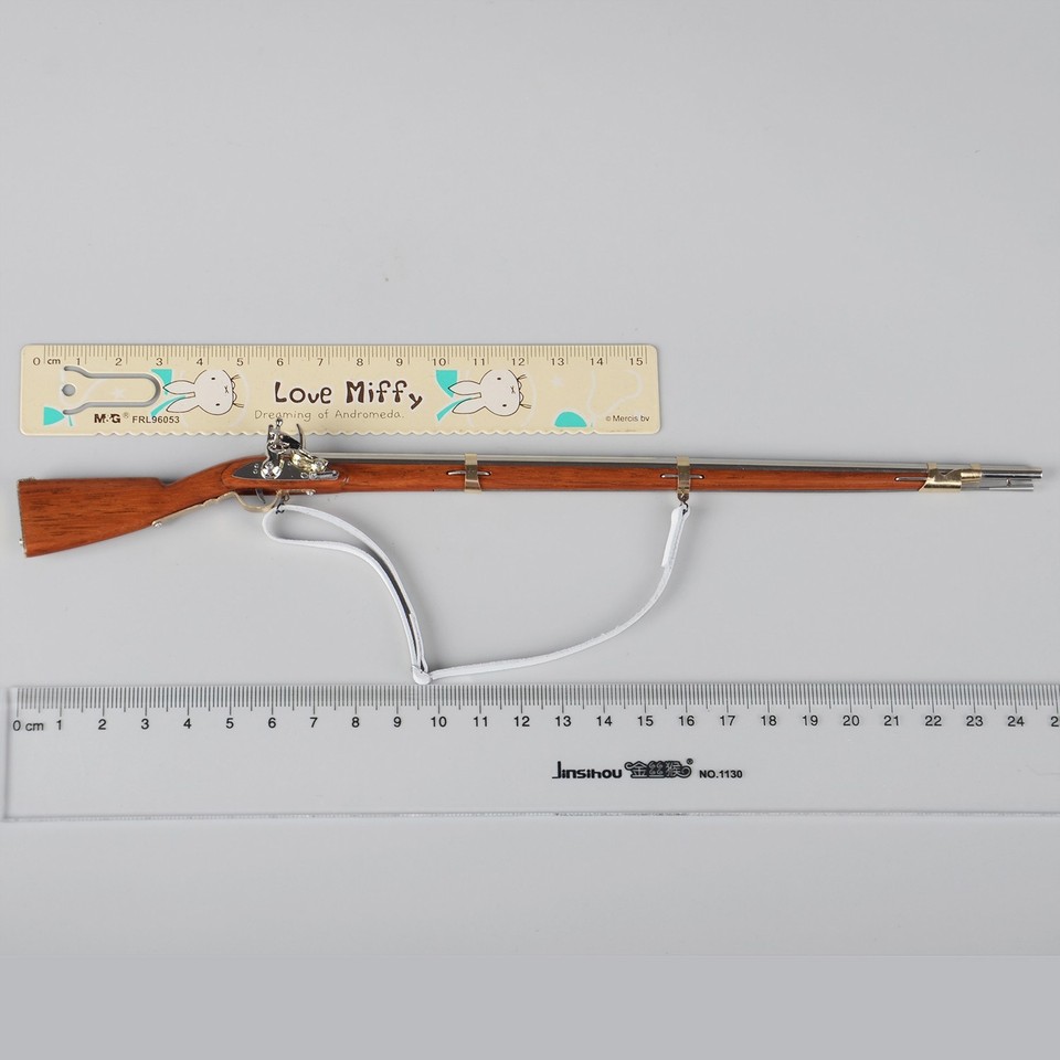 1/6 Wood Metal Gun Baker Rifle Model For 12" Hot PH Worldbox JIAOU ...