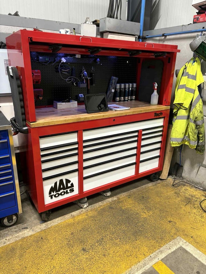Mac Tools Tech Series 67 Roll Cab and Hutch Tool Box | eBay UK