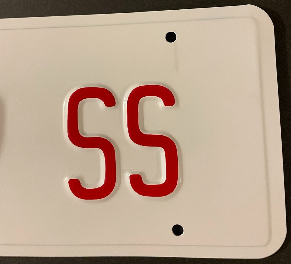 69 SS License Plate 1969 Chevrolet Chevelle SS 396 Impala El Camino ...
