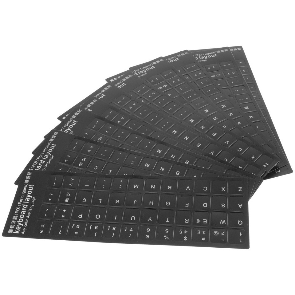 10pcs Universal Foreign Language Keyboard Stickers Keyboard Protective ...