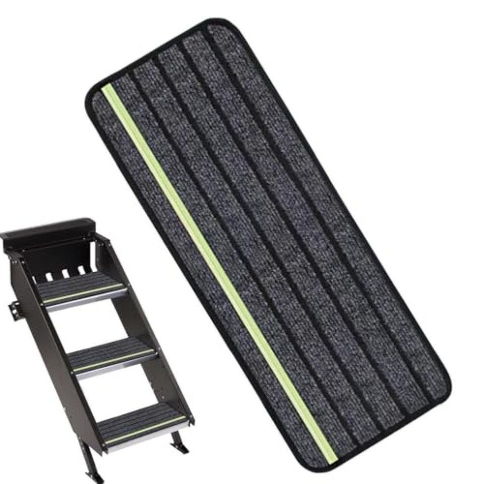 Nighttime Visibility Anti-Slip Step Covers UV Resistant Mat Stable ...