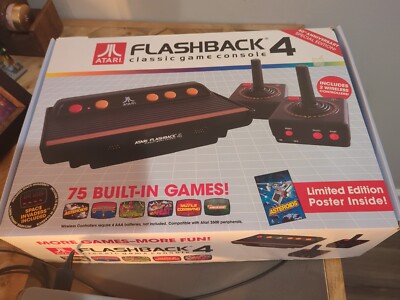 Atari Flashback 4: 40th Anniversary Special Edition Console w/75 Built ...
