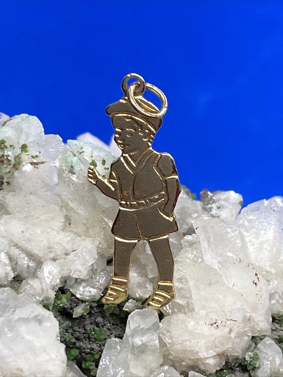 14K Yellow Gold Little Boy Charm - Gem