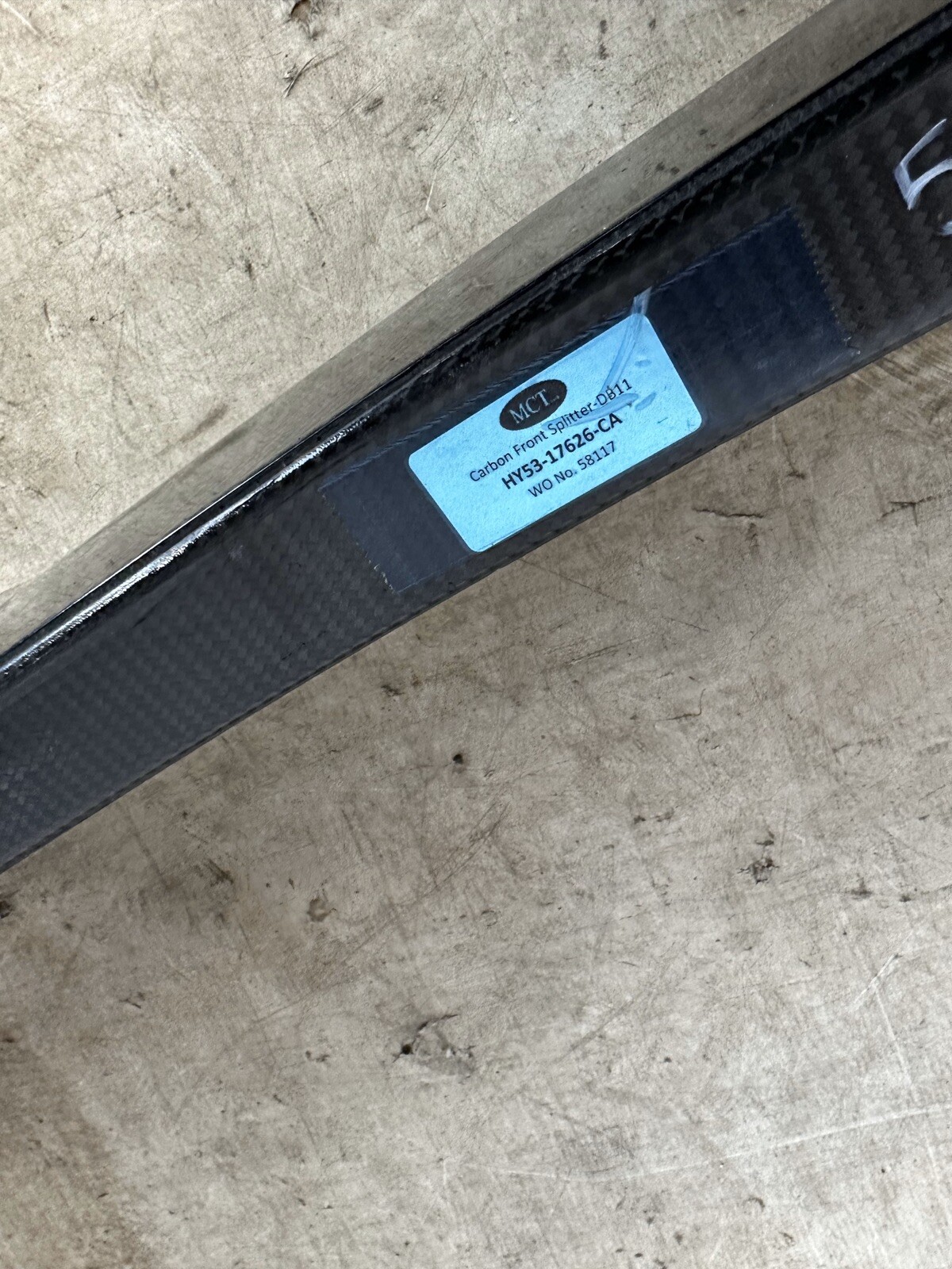 Aston Martin DB11 GENUINE OEM Carbon Fibre Front Splitter/ Lip HY53 ...