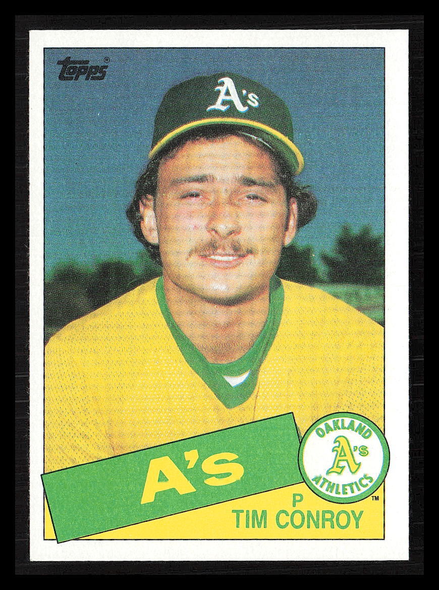 Tim Conroy 1985 Topps #503 Oakland Athletics | eBay