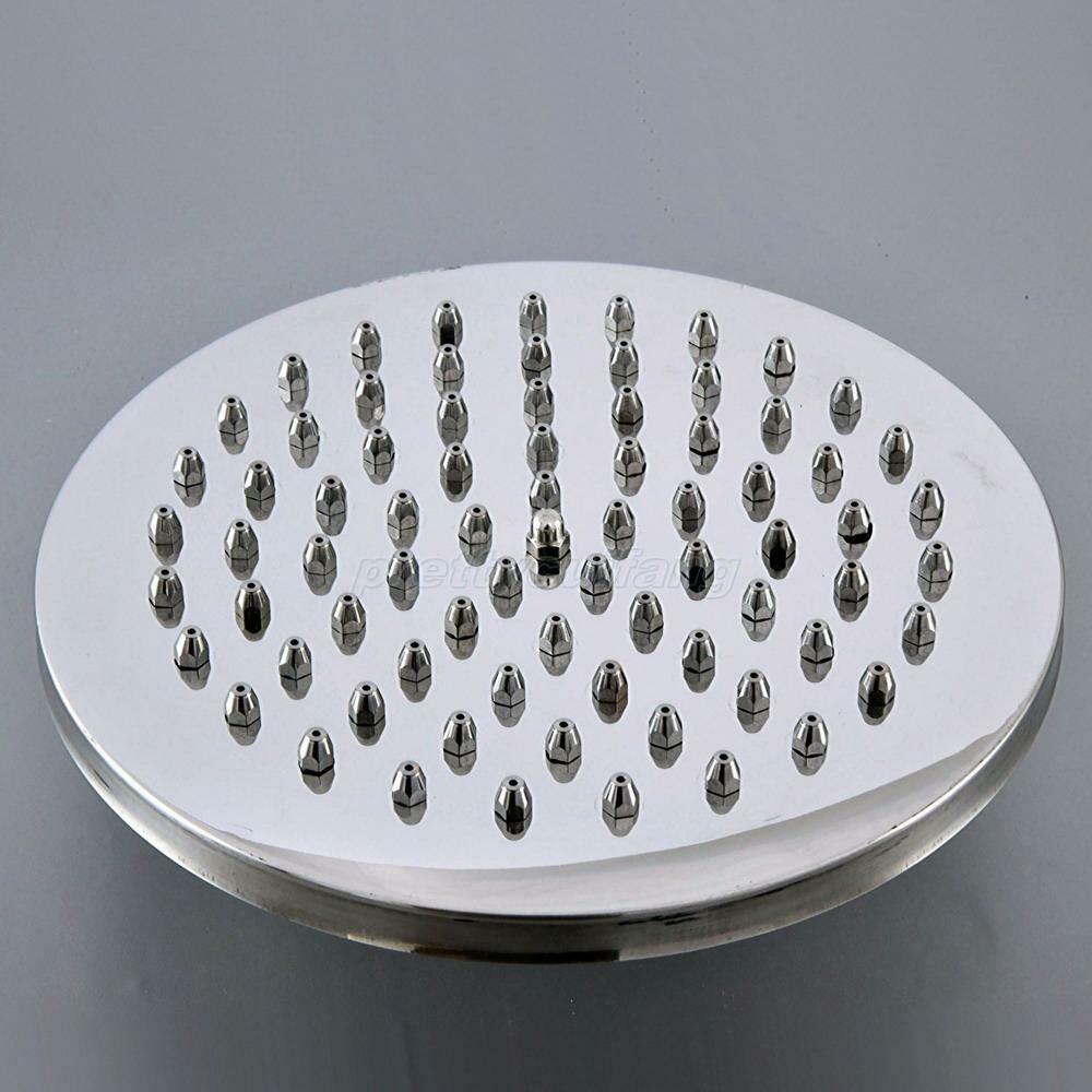 Chrome Rainfall Shower Head Round Shape 8 -inch Rain Bathroom ...