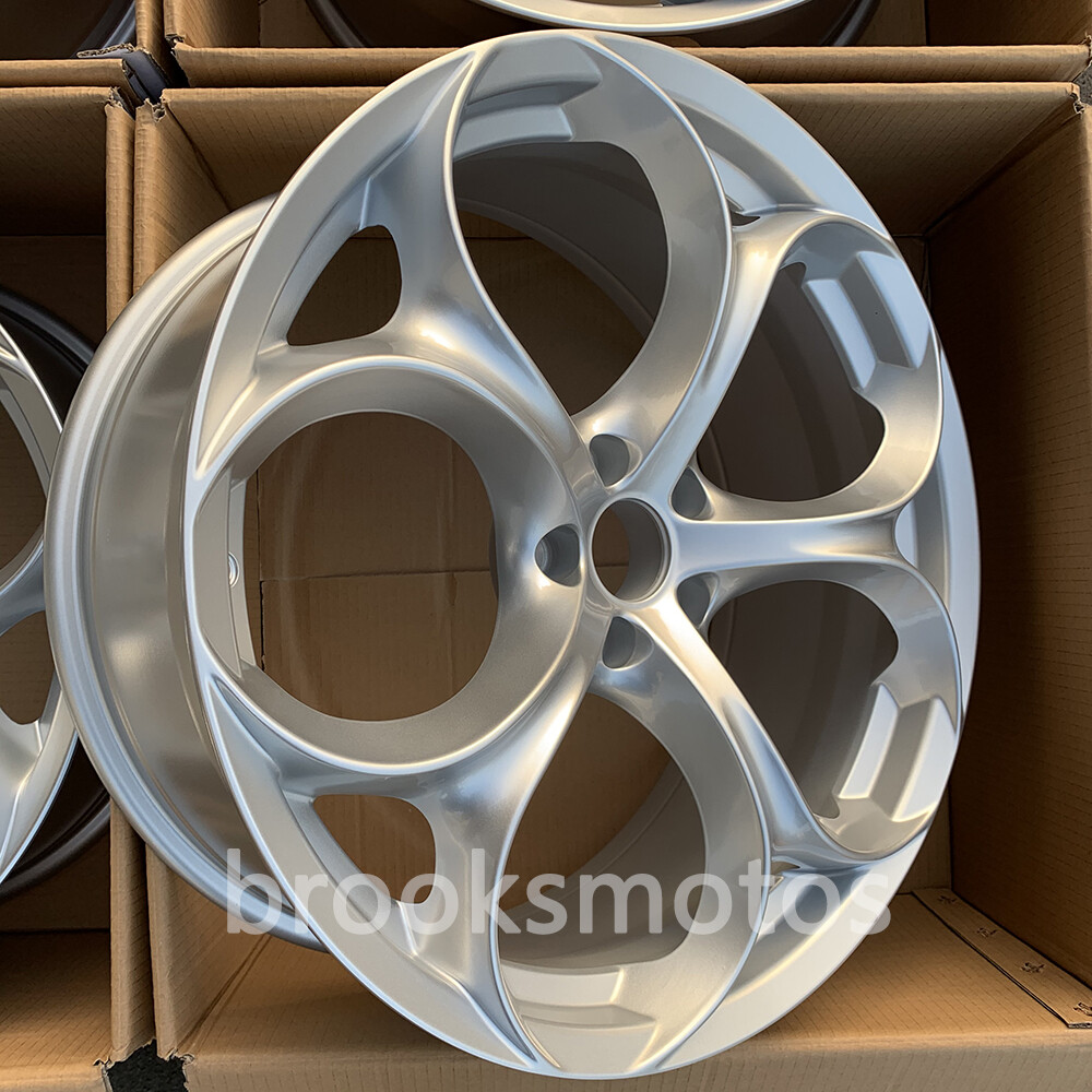 FOR ALFA ROMEO GIULIA 19" HYPER SILVER STAGGERED STYLE WHEELS RIMS 19X8 ...