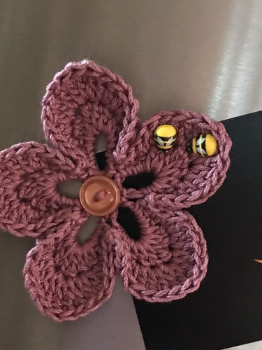 Hand Crocheted Flower Refrigerator Magnets Set w/Crochet Gift Bag🌺USA ...
