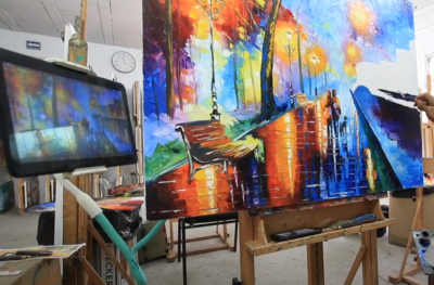 Leonid Afremov Rain Princess