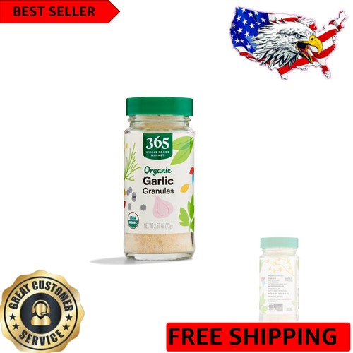 365 Everyday Value Organic Garlic Granules 2.57oz - Non-GMO & Premium ...