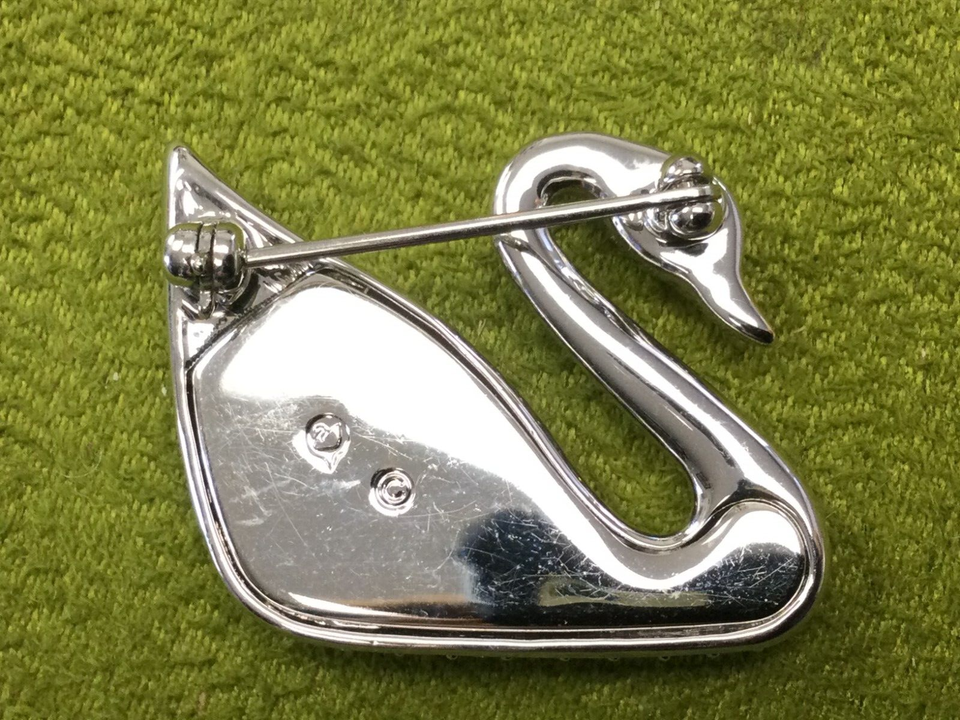 💜💛 ️Swarovski Pave Crystal Iconic Swan Brooch Pin💜💛 ️ | eBay