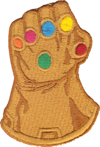 Thanos Gauntlet Patch With Infinity Stones - Marvel Infinity War Thor ...