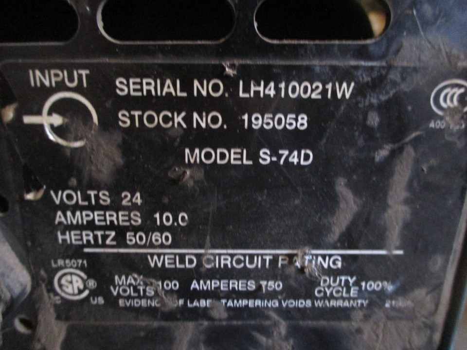 Miller 70 Series S-74D Welding Wire Feeder, 24V. FOR PICK-UP ONLY. | eBay