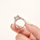 Wuziwen Womens Wedding Ring Set AAAAA Cubic Zircon 925 Sterling Silver ...