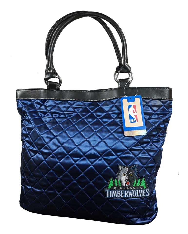 Minnesota Timberwolves NBA Quilted Tote Bag Purse 16" x 5.5" x 12" | eBay