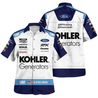 Brad Keselowski Nascar 2022 RFK Racing Uniform Hawaiian Shirt | eBay