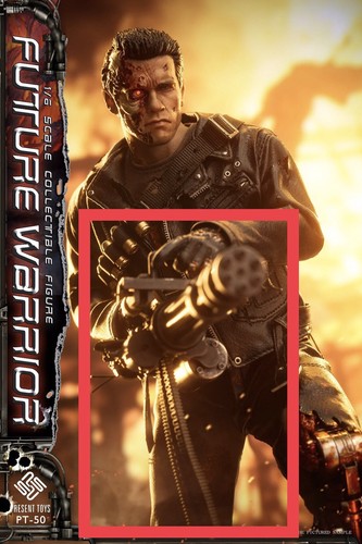 PRESENT TOYS PT-SP50 1/6 SCALE TERMINATOR FUTURE WARRIOR Gatling Gun | eBay