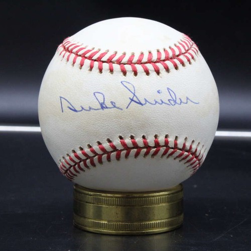Duke Snider Signed Rawlings ONL Baseball Brooklyn Dodgers Autograph ...
