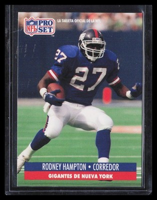 1991 NFL Pro Set Spanish Rodney Hampton #165 Spanish | eBay