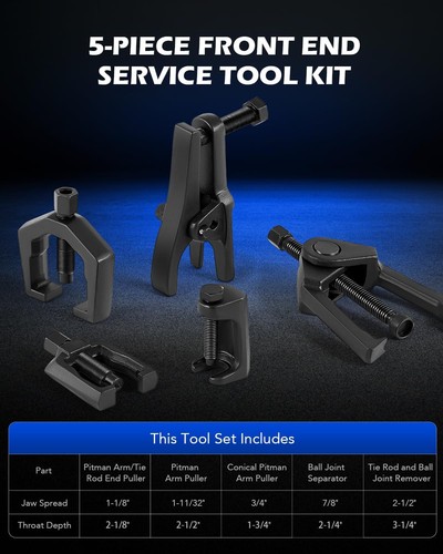 Orion Motor Tech 5-in-1 Ball Joint Separator, Pitman Arm Puller, Tie ...