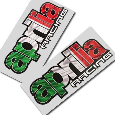 Aprilia racing Motorcycle graphics stickers decals x 2PCS Style 002 | eBay