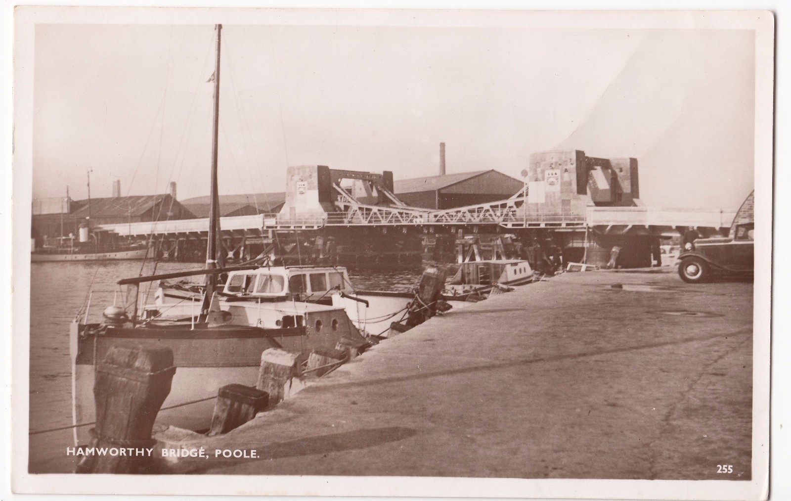 Dorset; Hamworthy Bridge, Poole RP PPC, 1950 Local PMK By Dearden ...