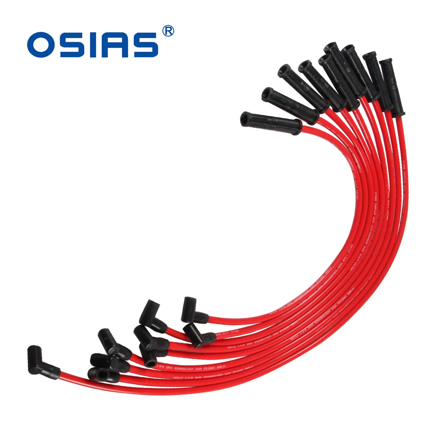 HEI Spark Plug Wires Set 90 to Straight For Chevy SBC BBC 350 383 400 ...