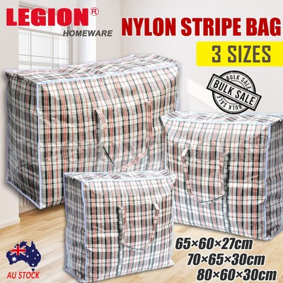 Stripe Bag 3 Large Sizes Packing Storage Strip Zip Shopping Travel ...