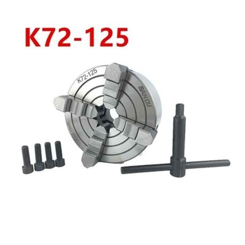 K72-125 4 Jaw Chuck/125Mm Manual Lathe Chuck/Wm210 Install Directly ...