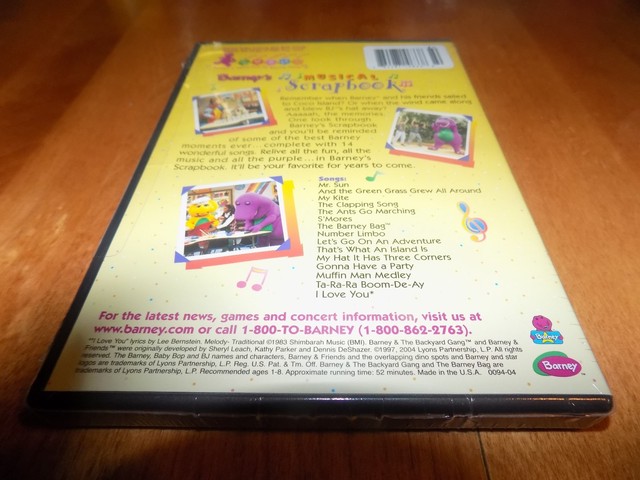 Barney - Barneys Musical Scrapbook (DVD, 2010, Easter Packaging) for ...