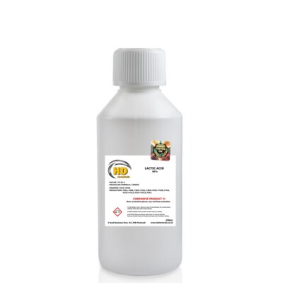 Lactic Acid 80% Food Grade 250m- 2L Acne Skin Peel Brewing Dairy ...