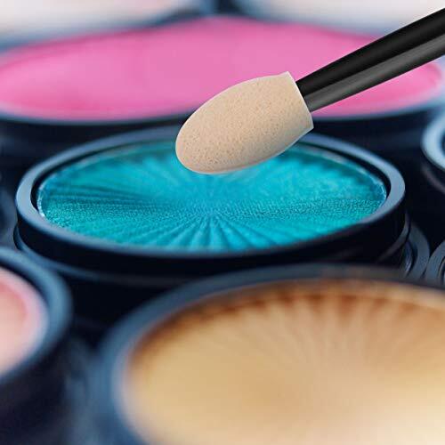 60PCS Disposable Eyeshadow Sponge Brushes Dual Sided Makeup Applicator ...