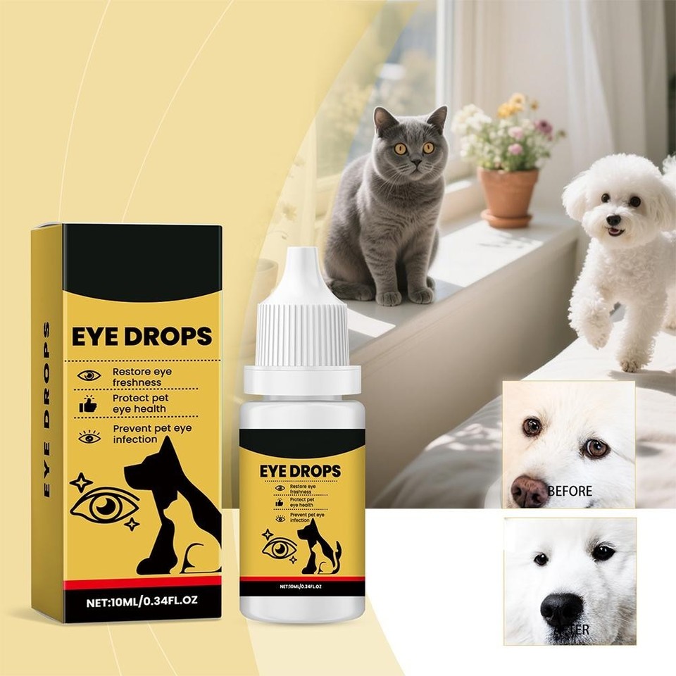 Pet Eye Drops Relieving Discomfort Symptoms Daily-Gentle Moisturizing ...