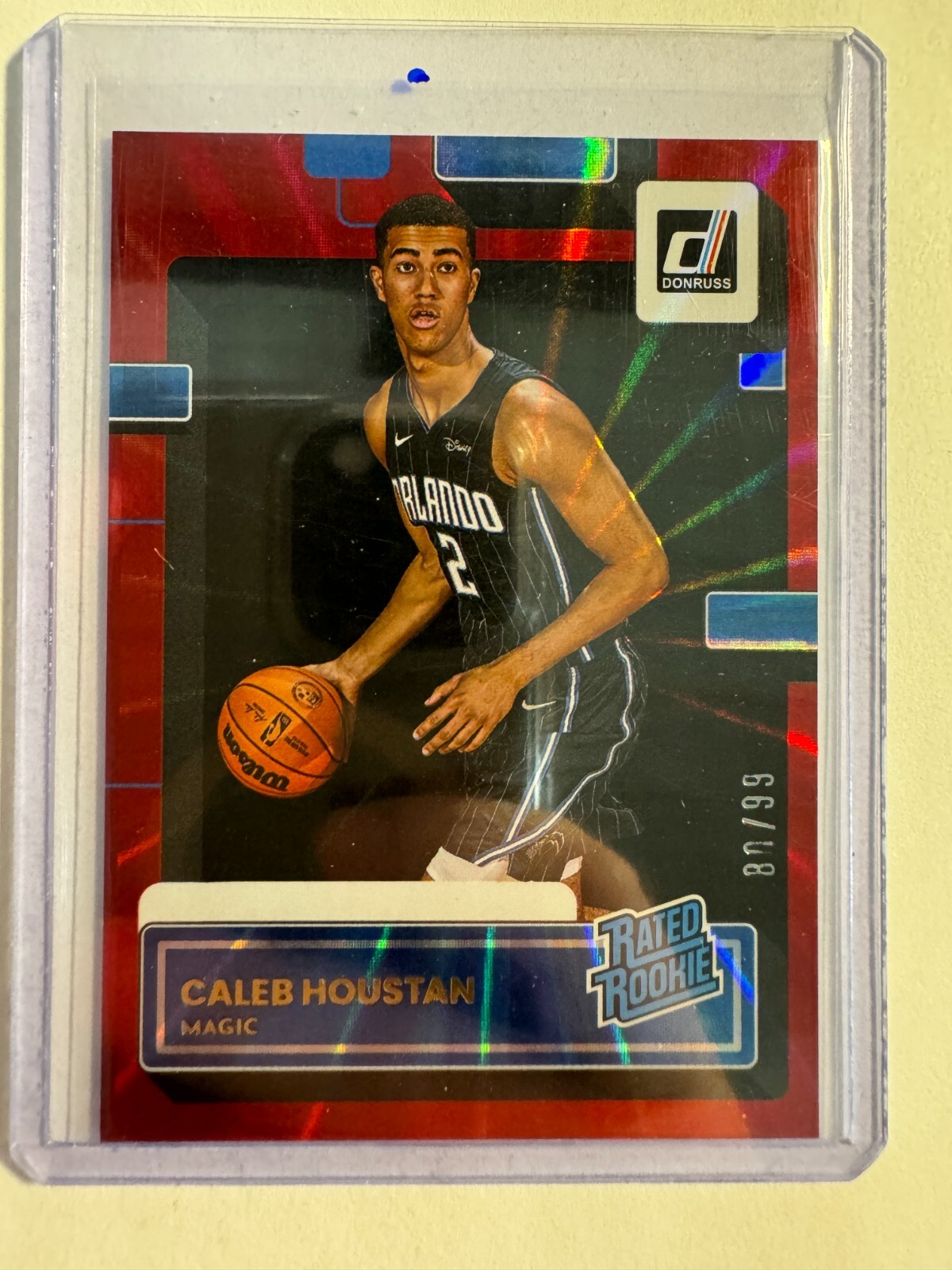 K167,611 - 2022-23 Donruss Holo Red Laser #232 Caleb Houstan RR #/99 | eBay