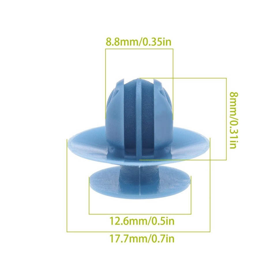 MU000977 Clips Zuschneiden Autorad Blau Für Mitsubishi L200 Kunststoff ...