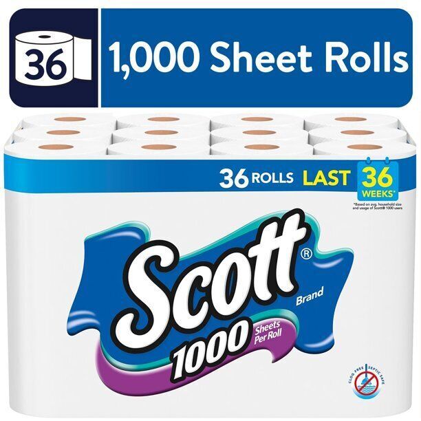 SCOTT Toilet Paper - 36 Rolls Pack (105389700) for sale online | eBay