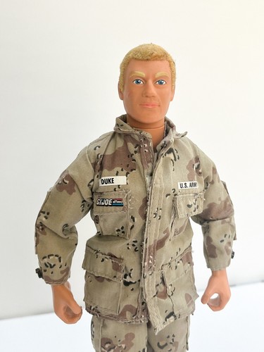 GI Joe 12" Duke Vintage 1991 Action Figure Scar Blonde Flocked Hair ...