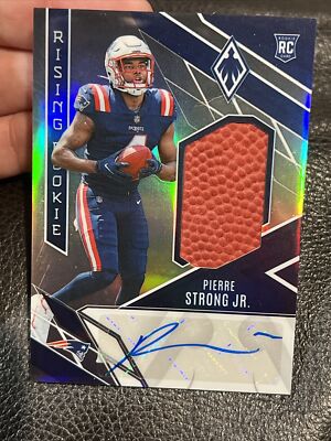 2022 Panini Phoenix PIERRE STRONG JR. Rising Rookie Football RC Auto SP ...
