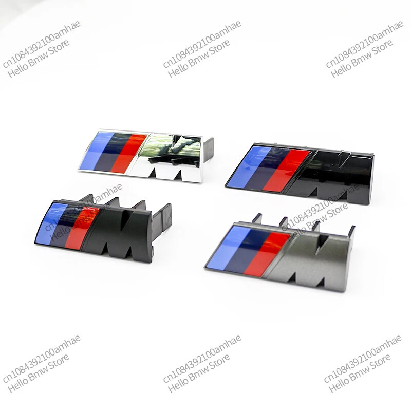 For BMW M Badge X1 X2 X3 X4 X5 X6 F48 G01 E46 3D Car Front Grille Badge ...