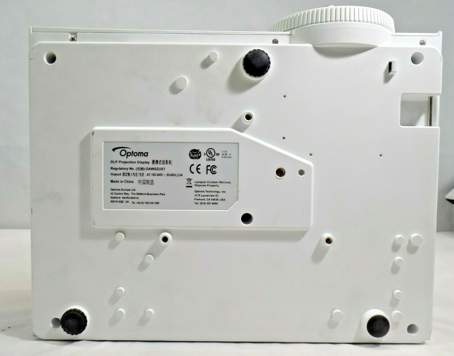 Optoma DLP Projection Display Projector DAWSZLST, For Parts/Repair | eBay