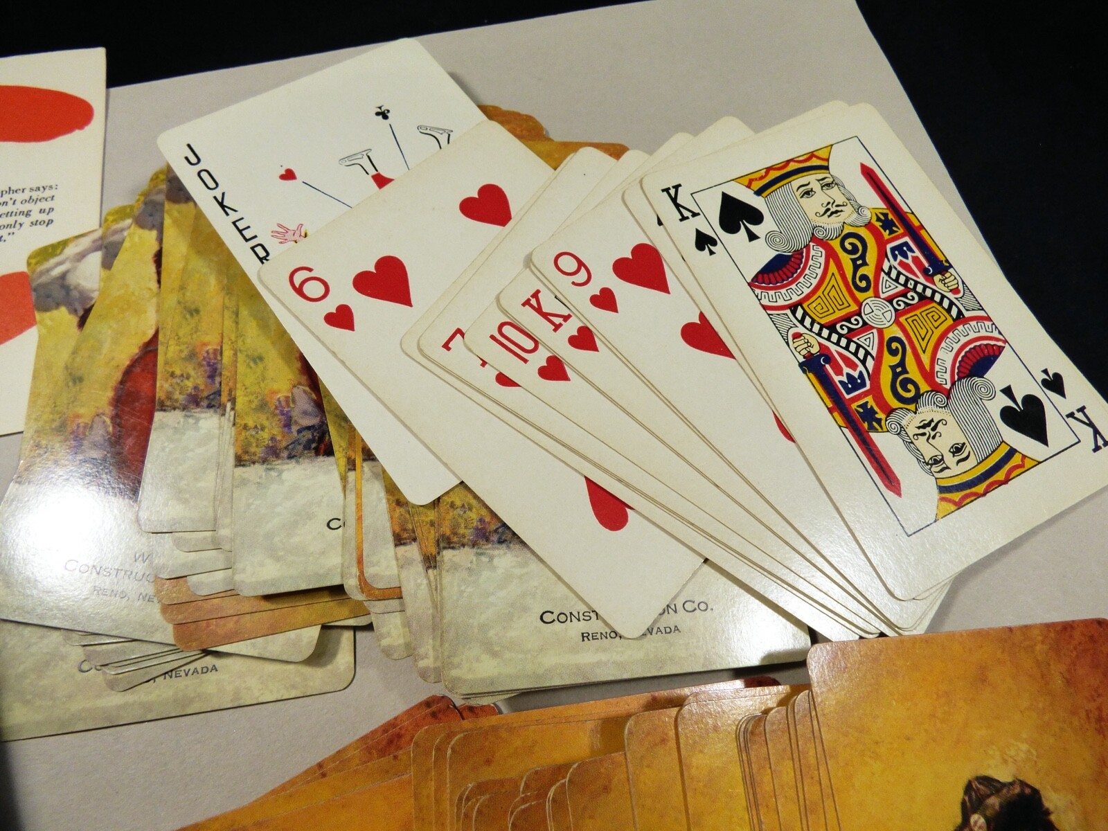 VTG Brown & Bigelow Remembrance Weil Construction Chef Cooking Playing ...