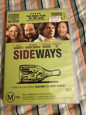 Sideways (DVD, 2005) Paul Giamatti, Thomas Haden Church Reg 4 VGC ...