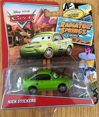 Disney Pixar Cars NICK STICKERS Radiator Springs Classic Diecast Xmas ...