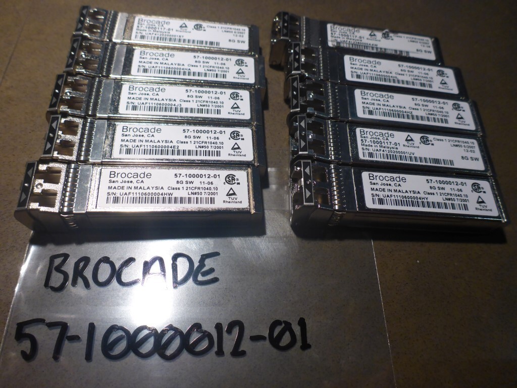 Brocade 57-1000117-01 SFP+ 8GB FC SW FIBRE OPTIC Transceiver Module ...