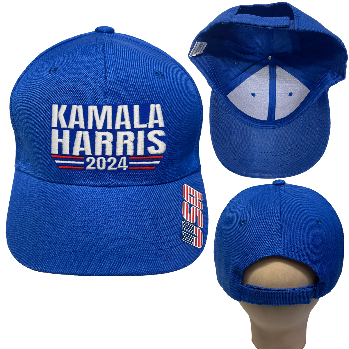 KAMALA HARRIS 2024 USA FLAG PRESIDENT Election Adjustable Baseball Cap ...