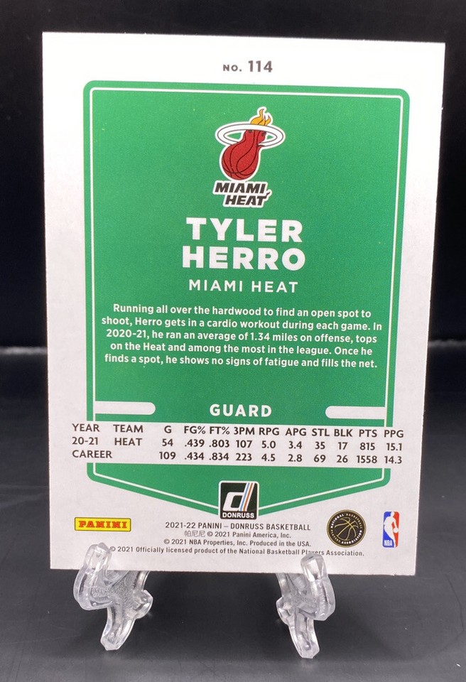 2021-22 Donruss TYLER HERRO GREEN & YELLOW LASER!! HEAT! WILDCATS BBN🔥🔥 ...