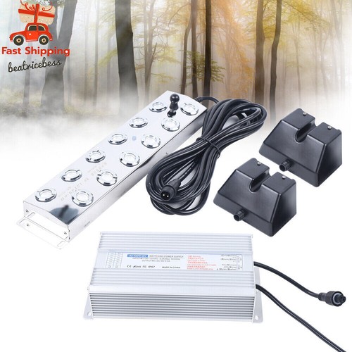 12 Head Ultrasonic Mist Fog Maker Pond Fogger Machine for Hydroponics ...